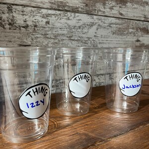 Dr. Seuss Thing Party Favor Stickers | Dr. Seuss Birthday Favor Labels ...