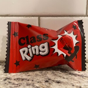 Personalized Custom Graduation Favor Ring Pops | Print/send or Fill ...