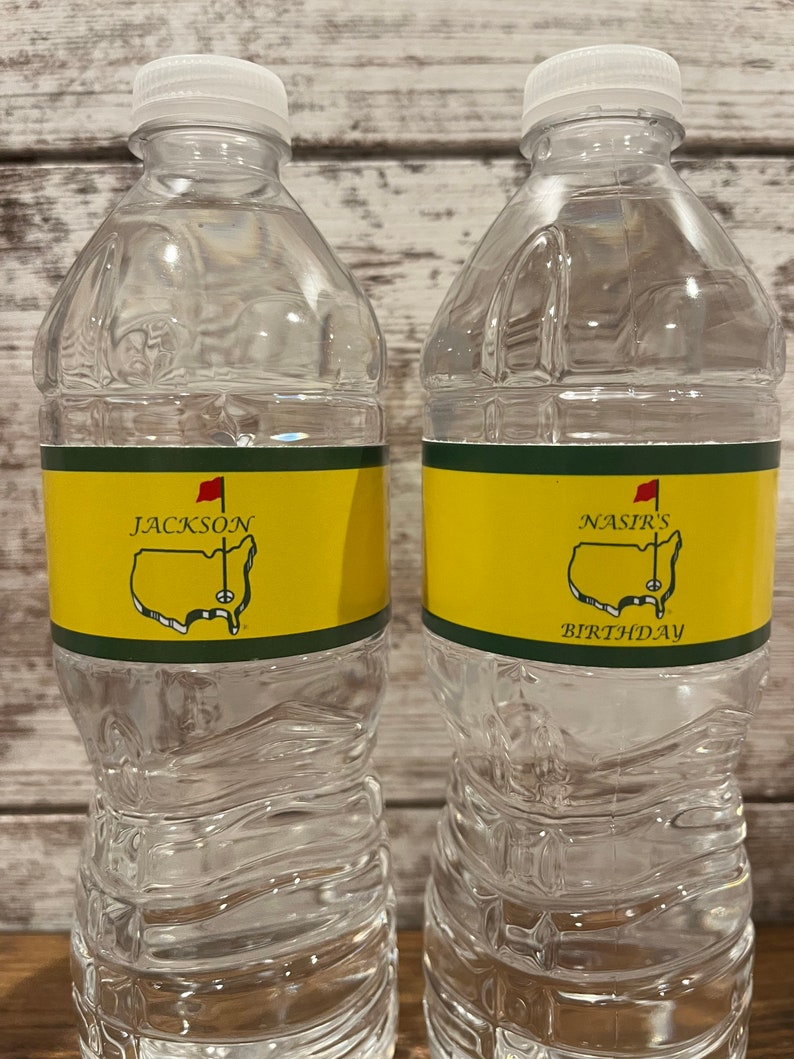 Personalized Masters Sticker Bottled Water Labels Digital - Etsy
