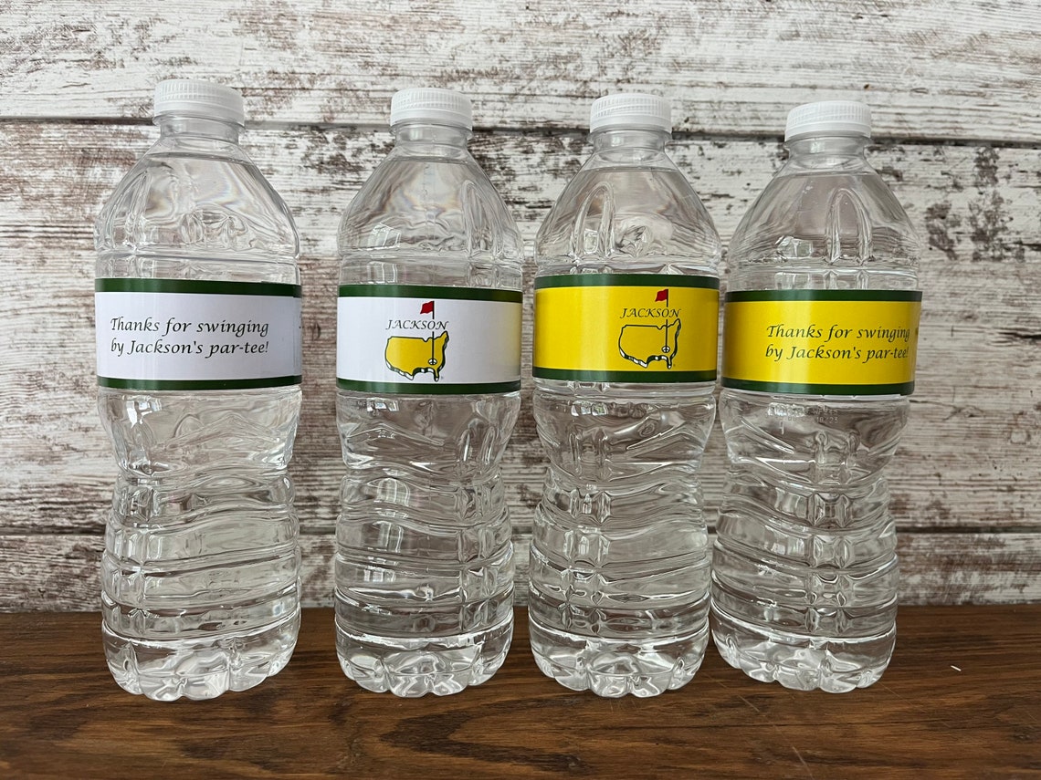 Personalized Masters Sticker Bottled Water Labels Digital - Etsy