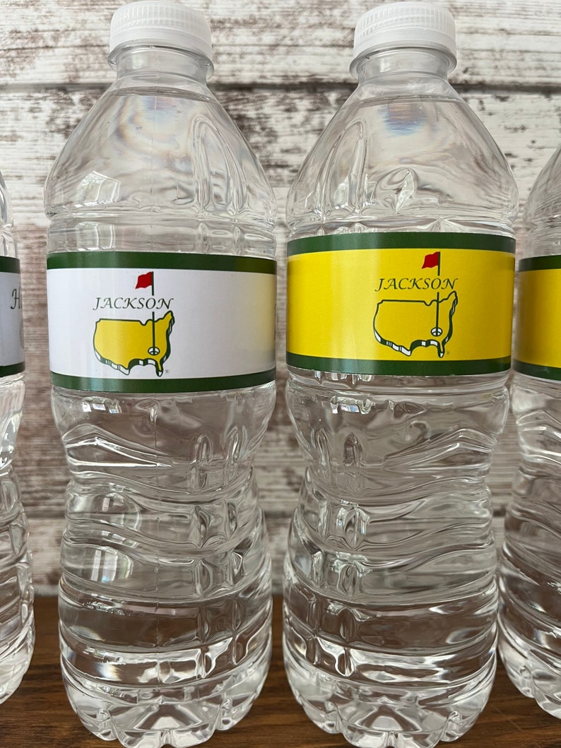 Personalized Masters Sticker Bottled Water Labels Digital - Etsy