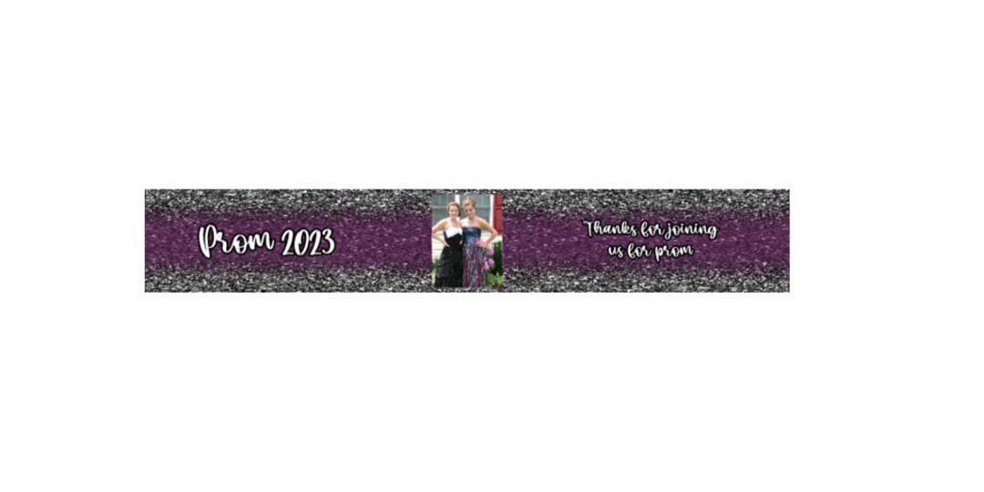 Personalized Prom Sticker Bottled Water Labels | Digital (pdf) or Print ...