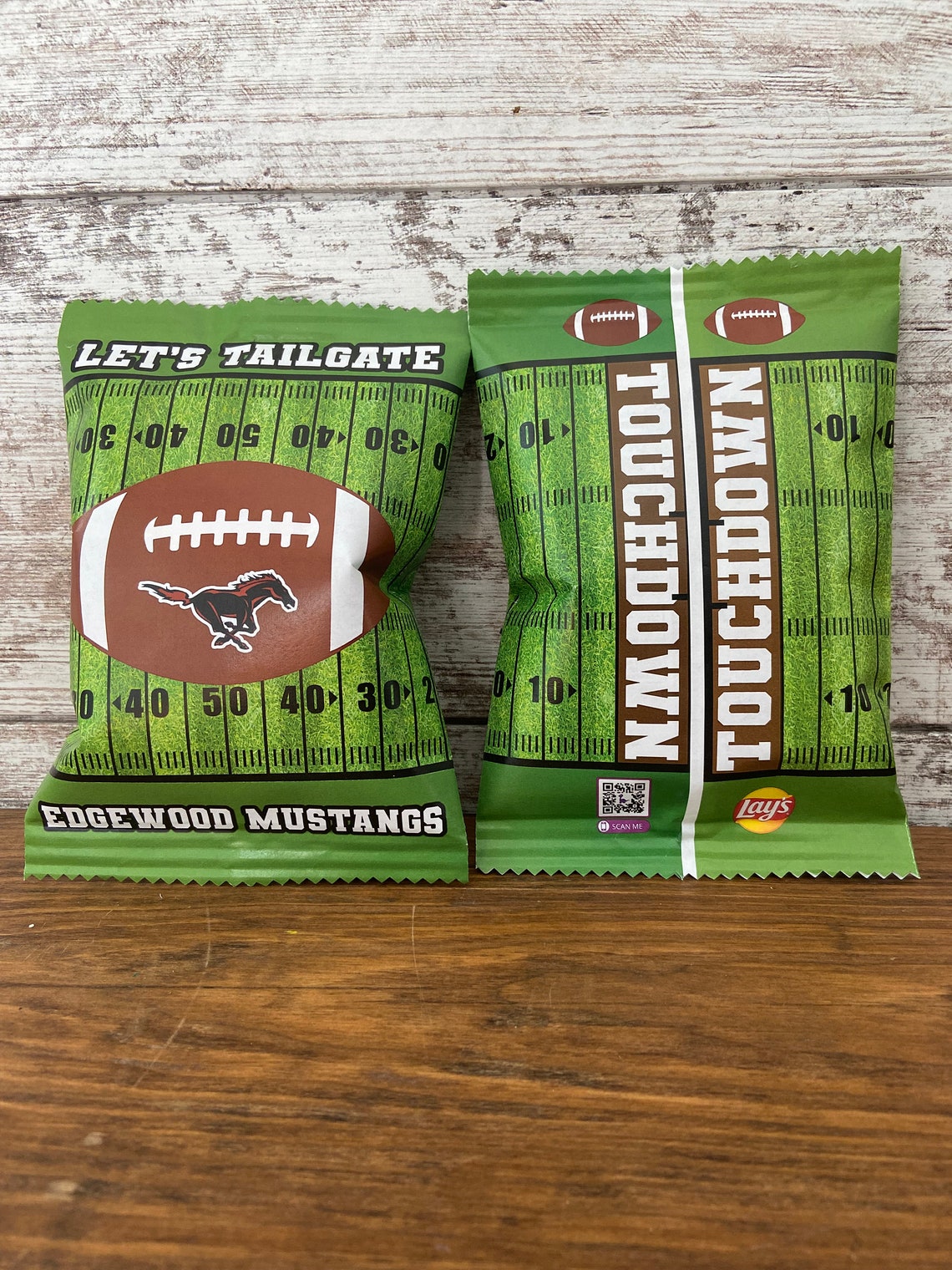 Personalized Football Party Chip Bags Digital Download pdf & - Etsy