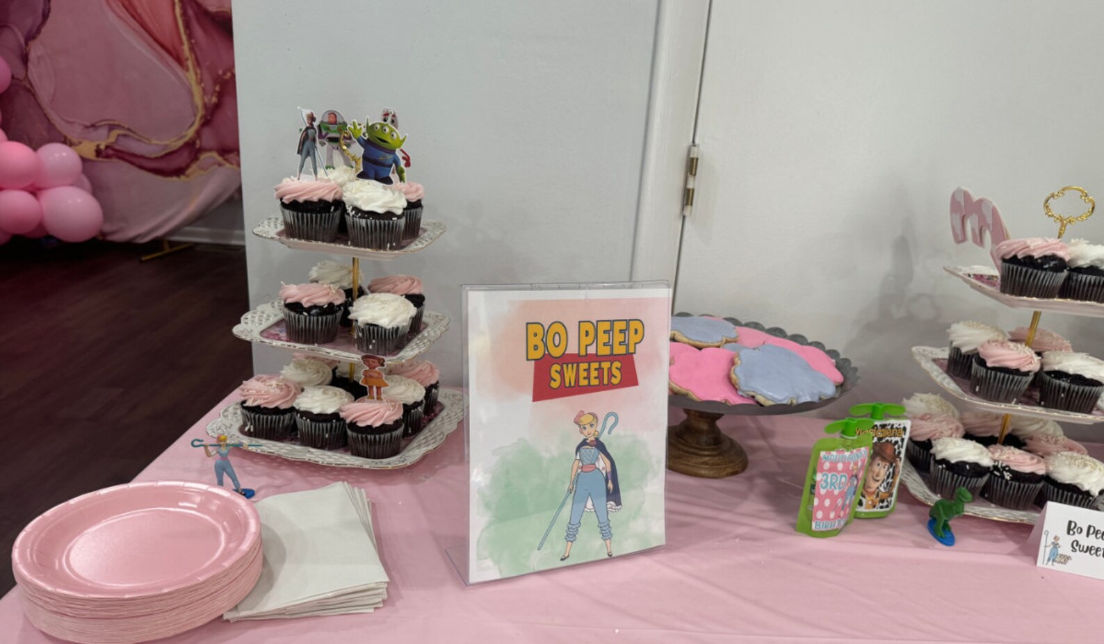 Watercolor Bo Peep Sweets | Toy Story | Toy Story Party | Food Signs ...