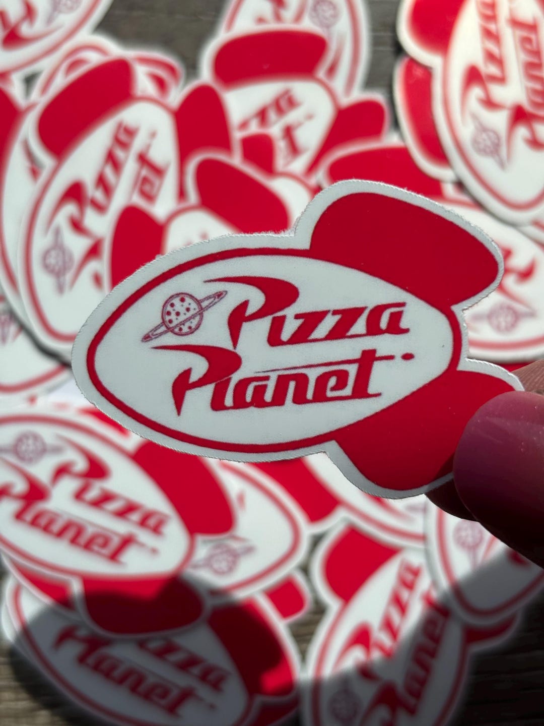 Pizza Planet Toy Story Stickers | Birthdays | Party Decorations ...
