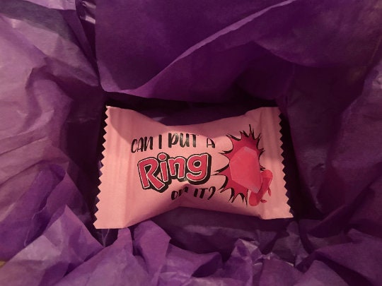 Custom Proposal Ring Pop Pop the Question Ring Pop He Put - Etsy