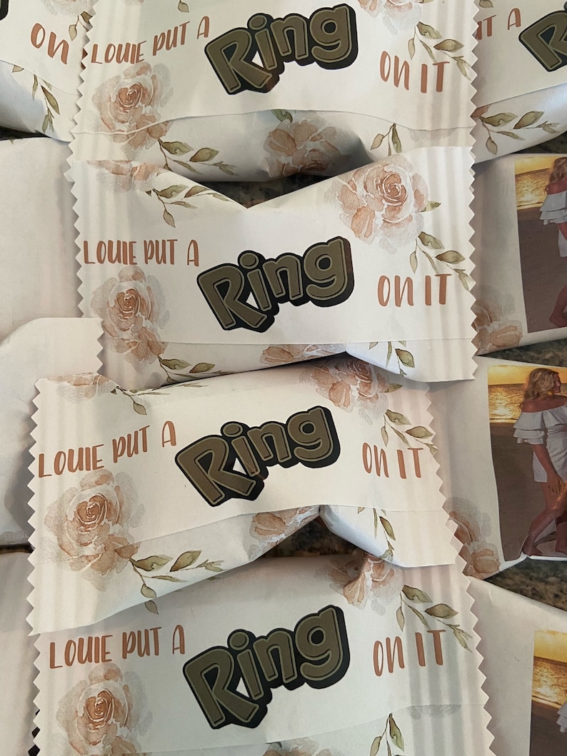 Personalized Wedding Favor Ring Pops | Print/send Fill/send | Wedding ...