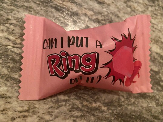 Custom Proposal Ring Pop Pop the Question Ring Pop He Put - Etsy