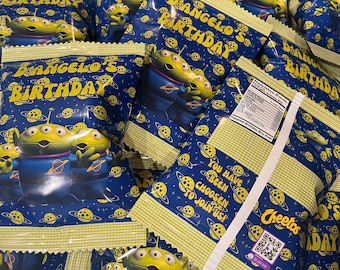 Personalized Football Party Chip Bags Digital Download pdf & Folded and ...