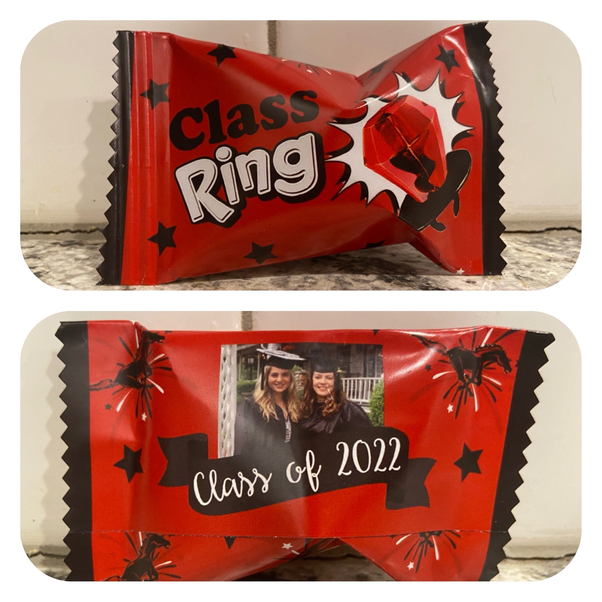 Personalized Custom Graduation Favor Ring Pops Print/send or - Etsy