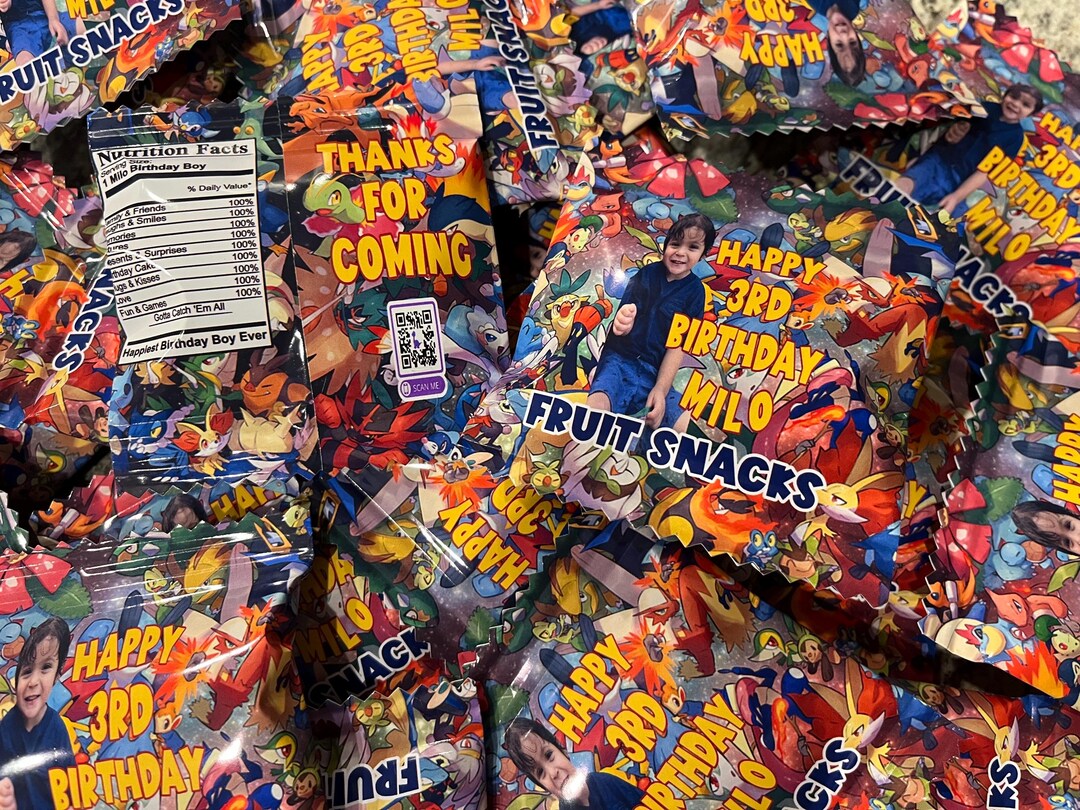 Personalized Custom Fruit Snacks Pick Your Theme| Birthdays | Party ...
