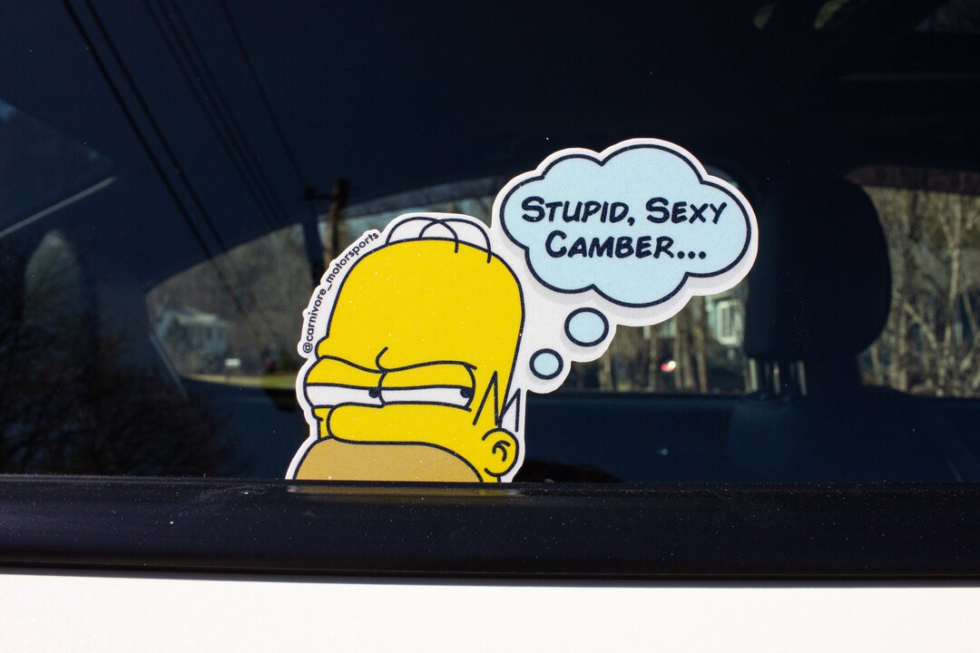 STUPID, SEXY CAMBER /// Peeker Slap Sticker - Etsy
