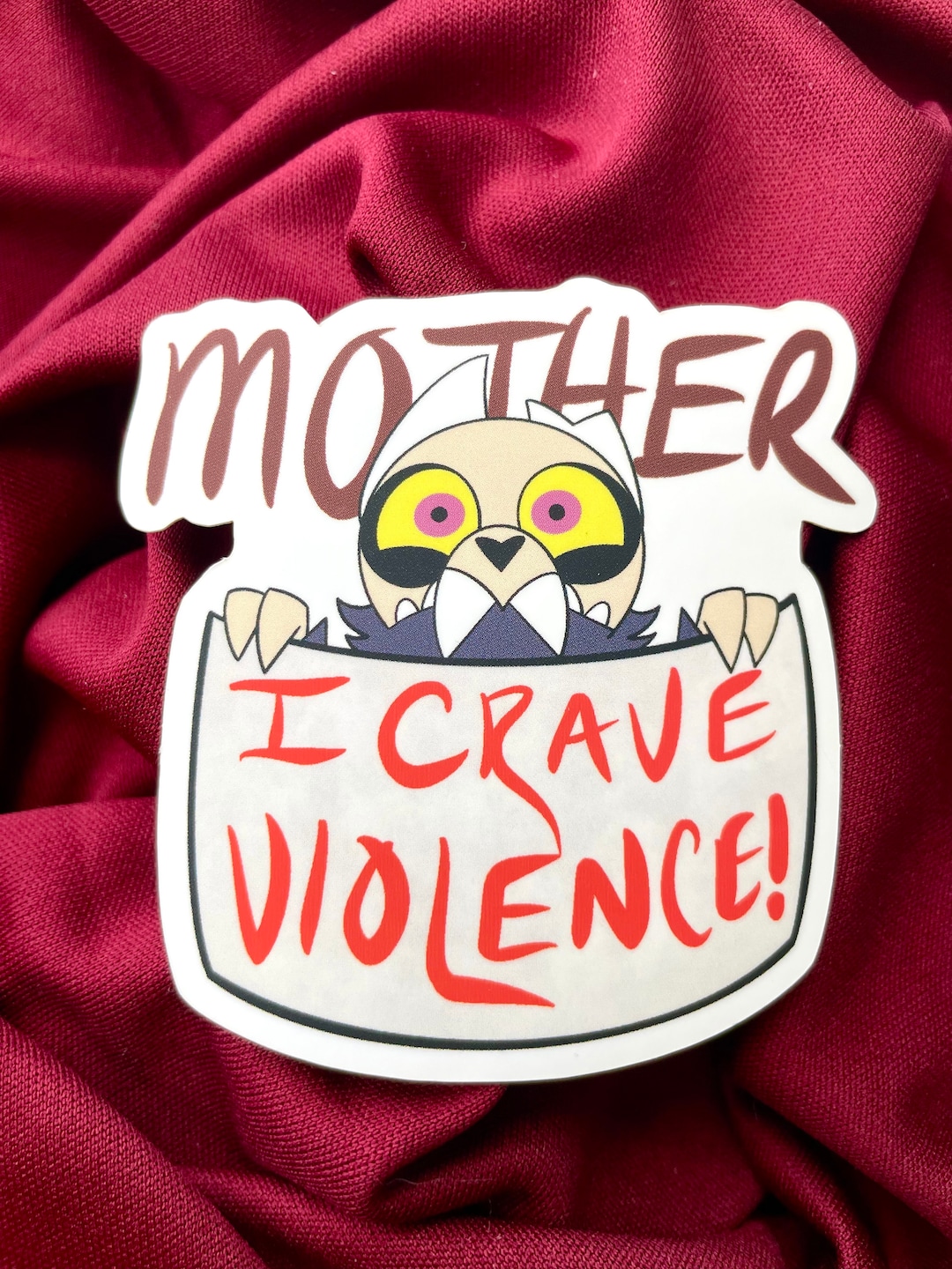 I Crave Violence King Sticker - Etsy