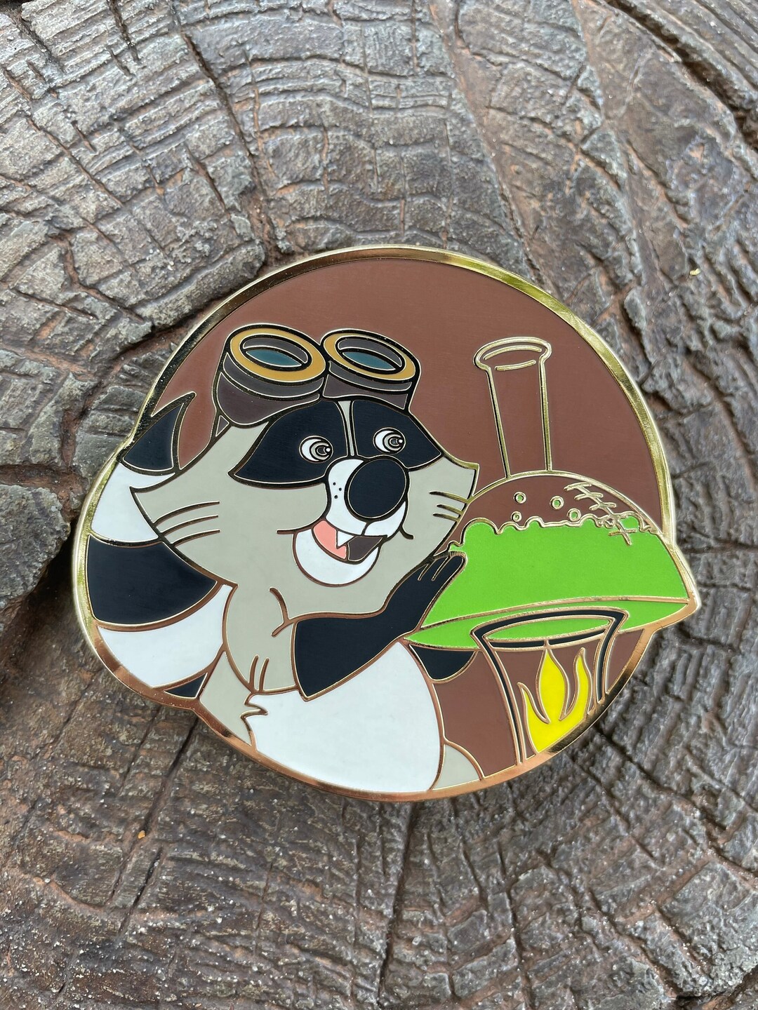 Ruddiger Raccoon Alchemist Hard Enamel Pin - Etsy