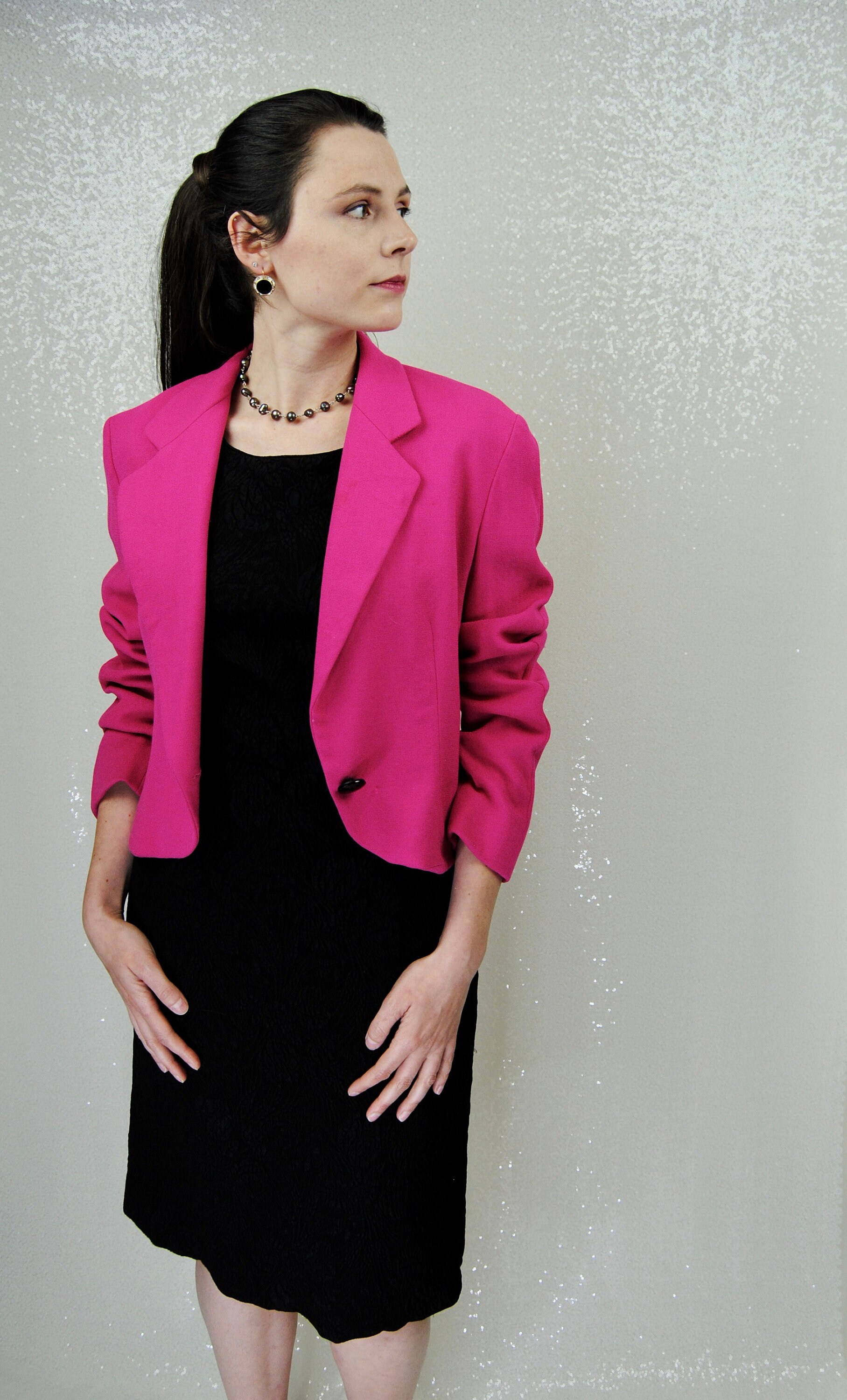 1980s Hot Pink Fuchsia Jaeger Made in Britain Blazer M to L - Etsy