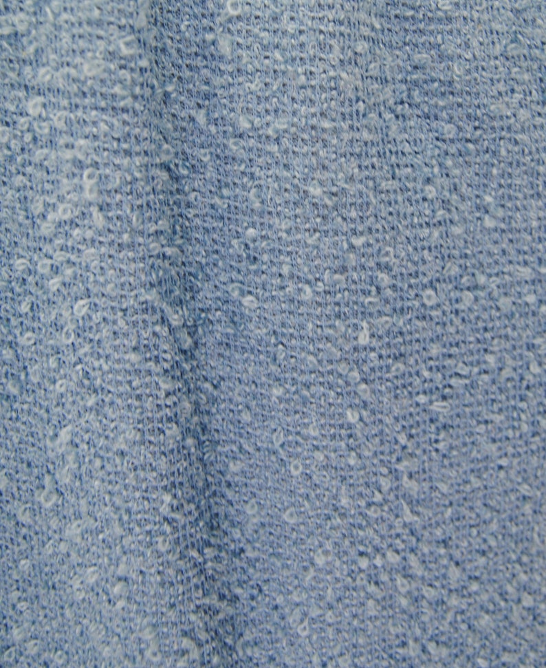 1970s J.S.J. Light Blue Boucle Fabric Day Dress Sm to Lg - Etsy
