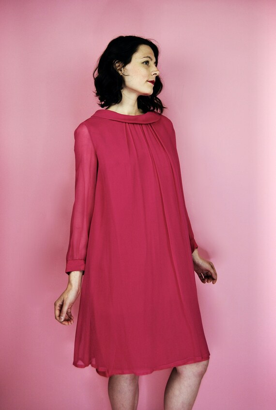 vintage chiffon dress shift - Gem