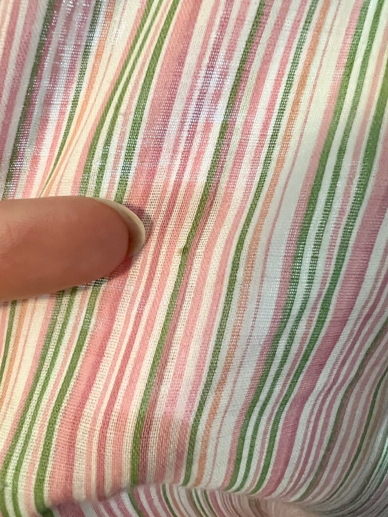 1960s "dee Dee by Decatur" Striped Pink and Green House Dress - Lg - Etsy
