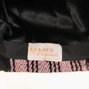 1940s RARE Style Roloand Originals Pink and Black Hat - Etsy