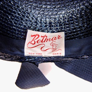 1960s Blue "betmar" Summer Straw Hat - Etsy