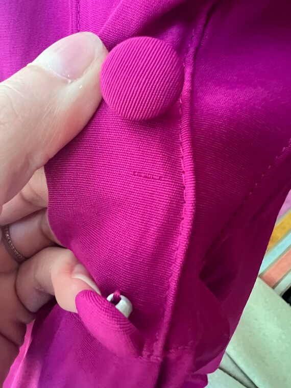 1980s Vintage Bright Pink Fuchsia Paul Harris Dress -… - Gem