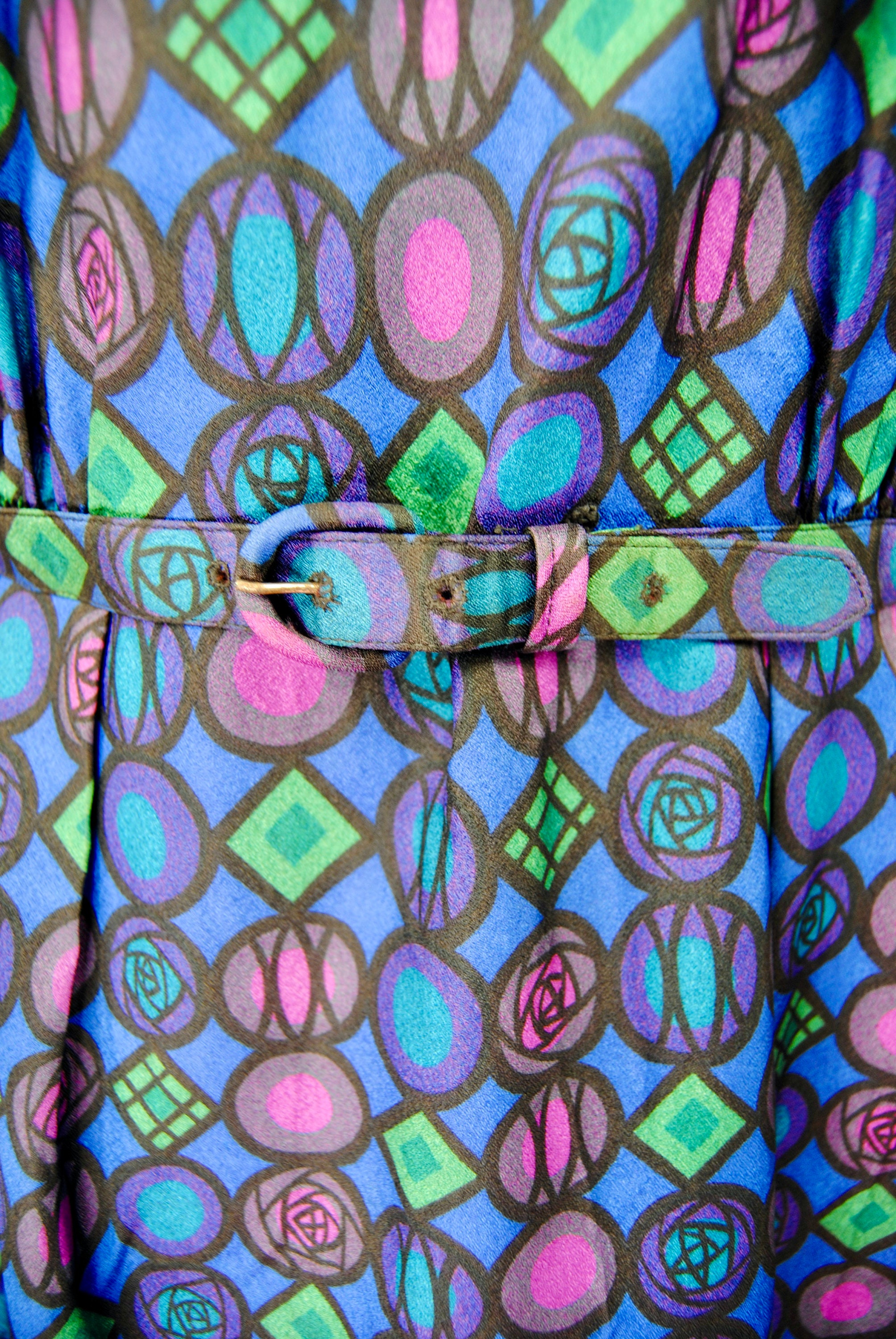 1960s Psychedelic Cocktail Dress in Jewel Tones - XL or 1X - Etsy