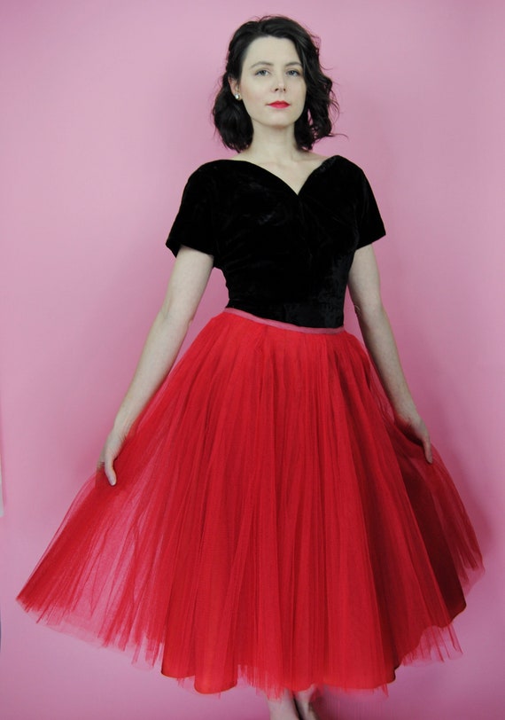 Red petticoat / crinoline - Gem