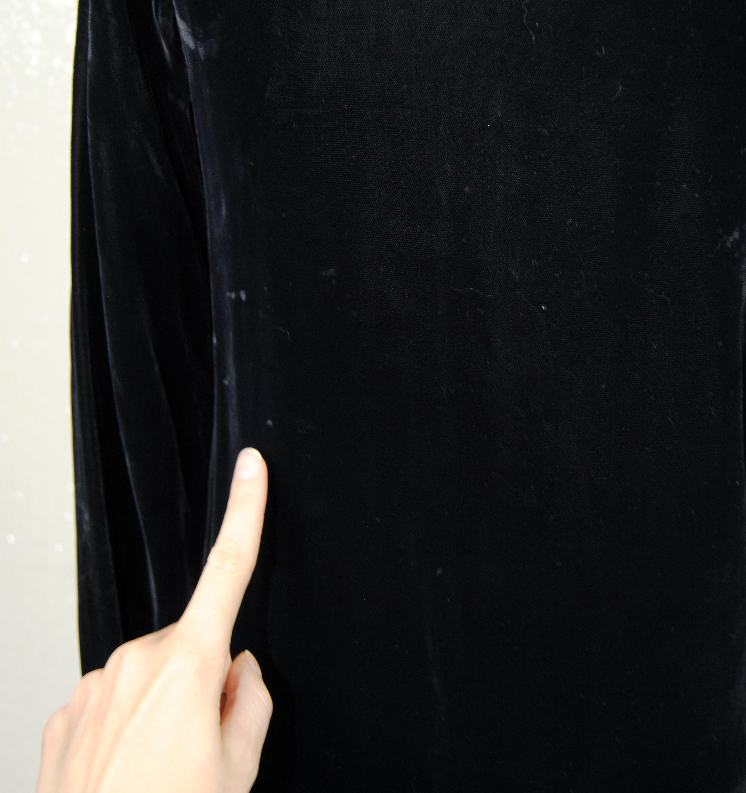 1960s 1970s Long Black Velvet Robe With Pockets Md to Lg - Etsy