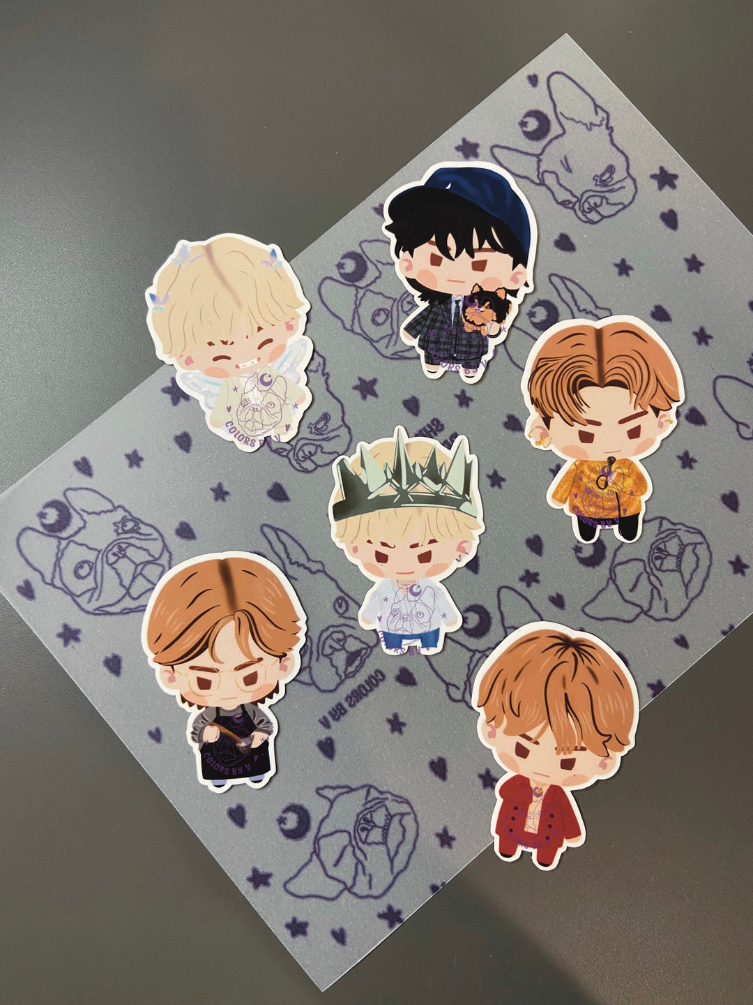 BTS Island in the Seom Game Inspired Stickers, Taehyung, V, Tae ...