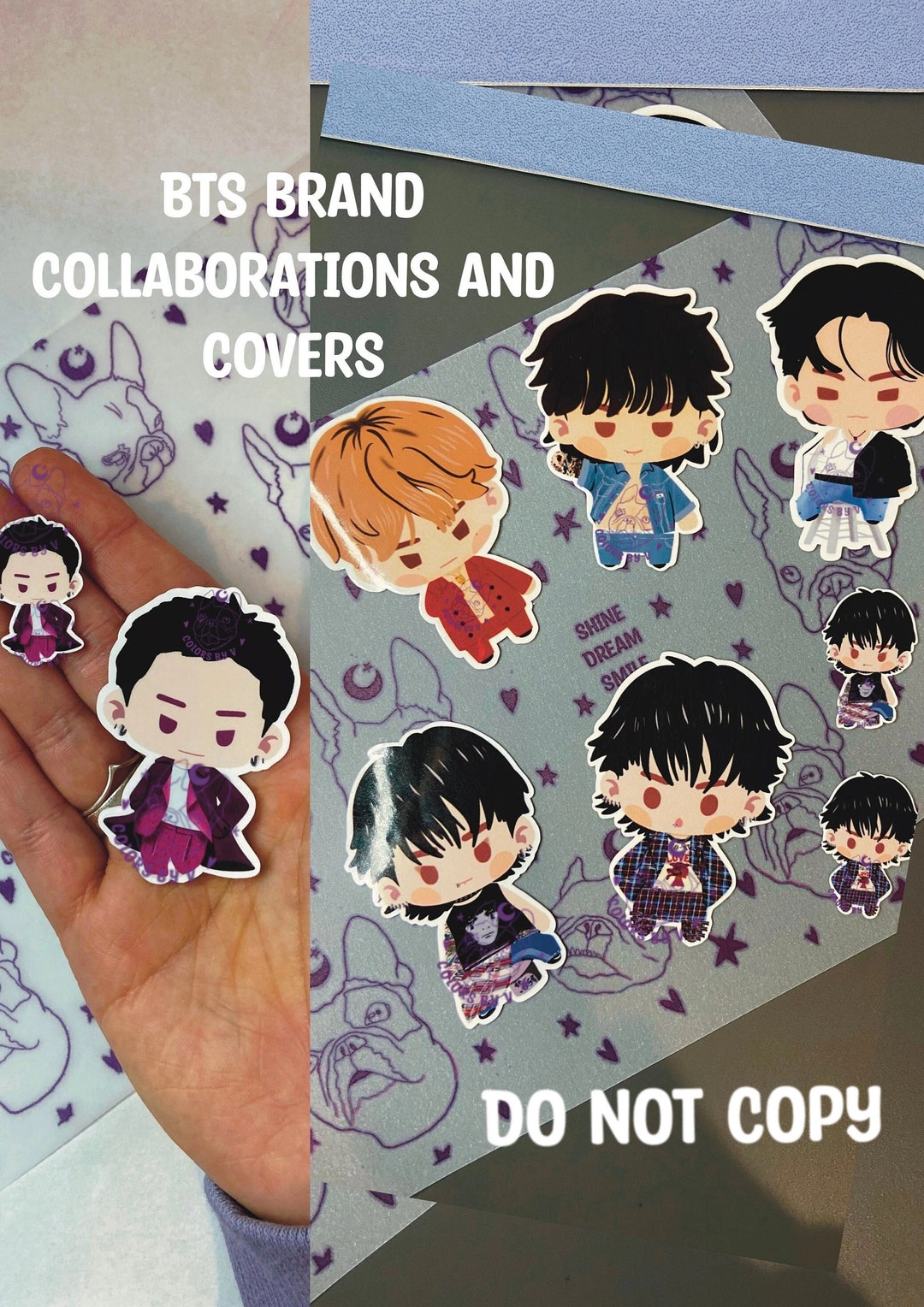 Stickers Inspired Brand Collaborations, Jungkook, Taehyung, Namjoon, J ...