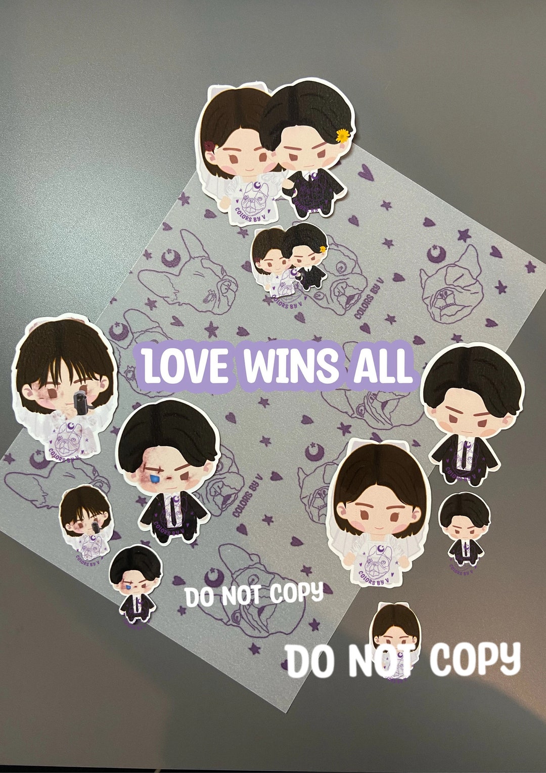 Inspired Stickers, Love Wins All, IU, Taehyung, V, Tae - Etsy