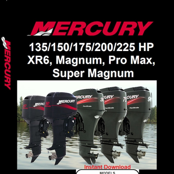 Mercury Pro Max Service Manual - Etsy