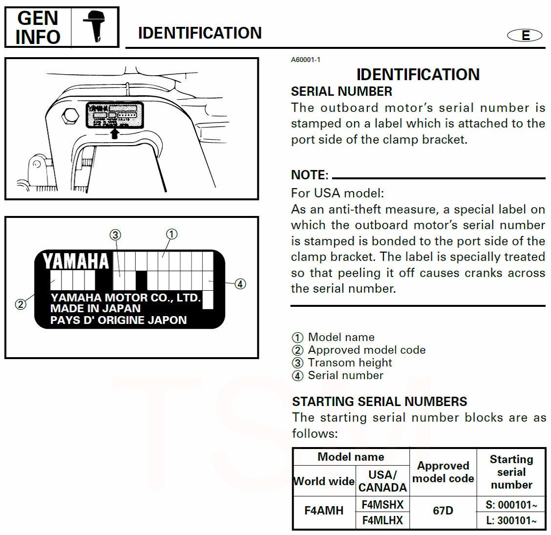 Yamaha Outboard F4 F4a Repair Service And Shop Manual Etsy