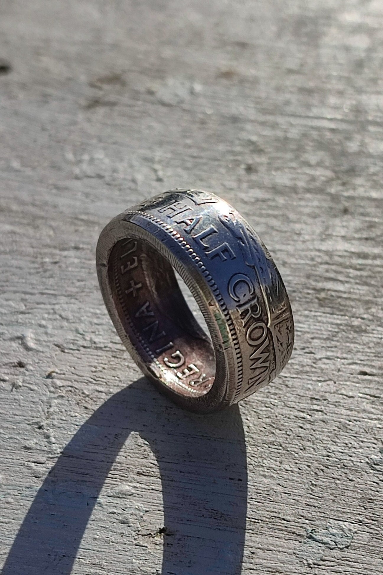 British Half Crown Coin Ring England Handmade Mens Rings - Etsy