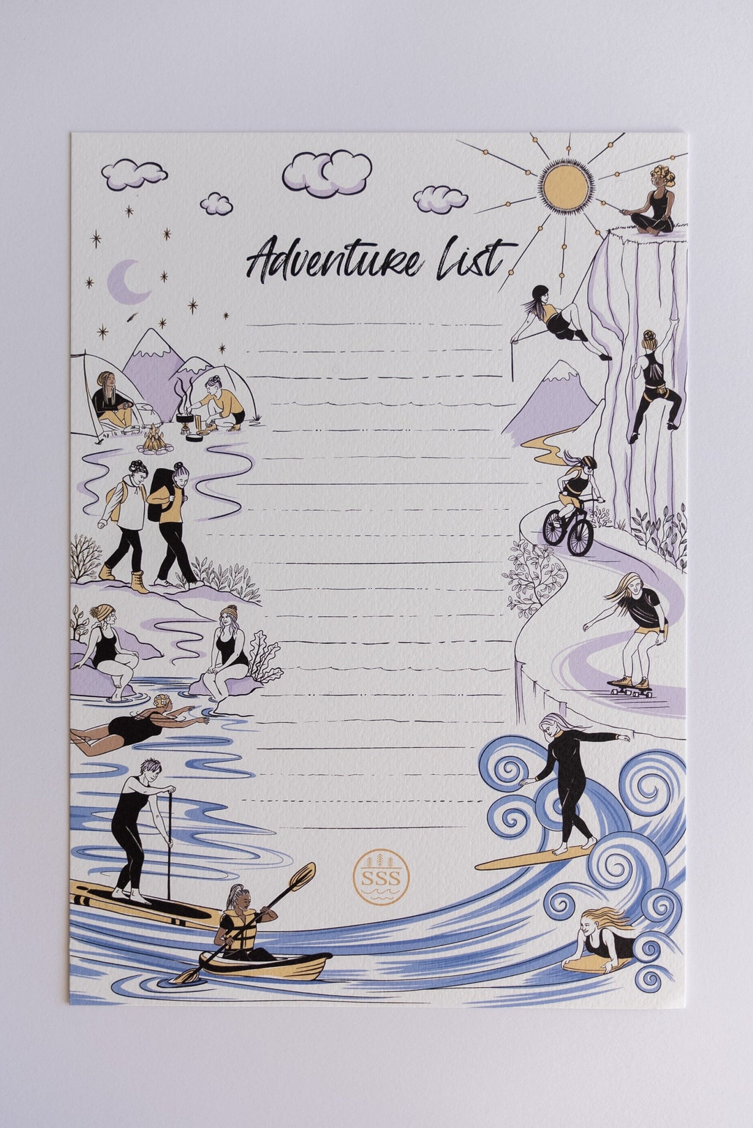 Adventure List Print - Etsy