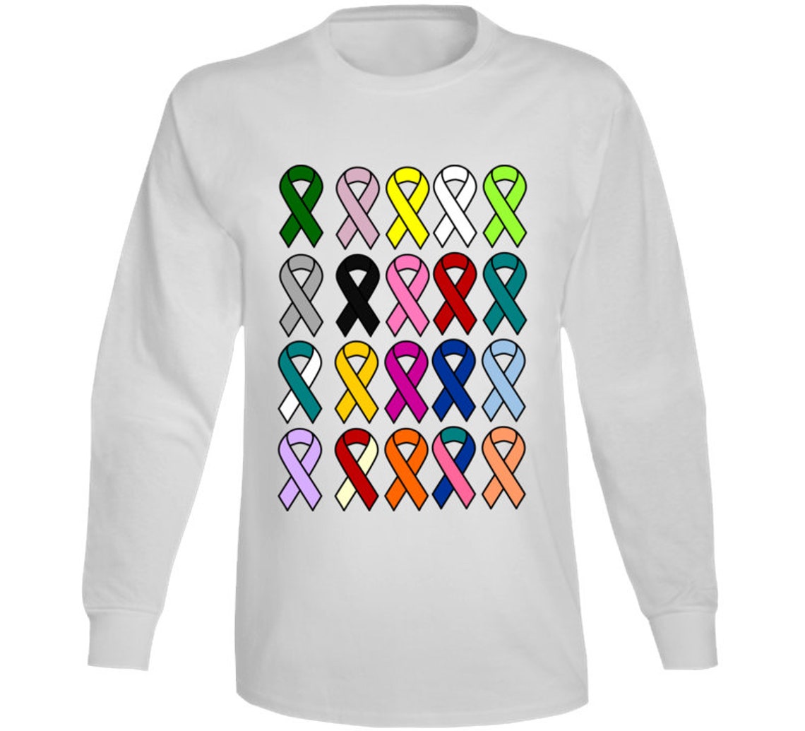 Cancer Awareness Long Sleeve T Shirt - Etsy