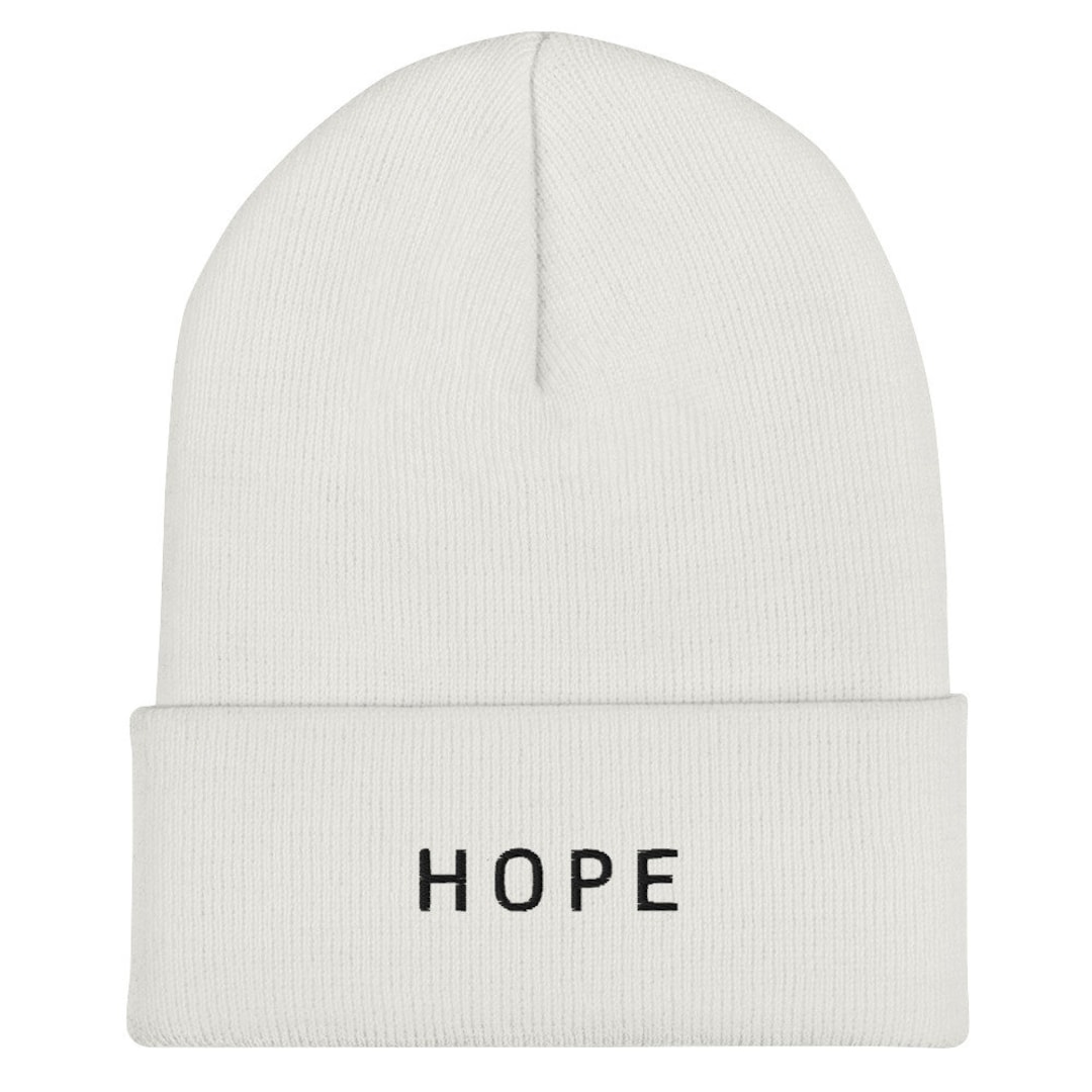 HOPE Cuffed Beanie, NF Type Style Hope Beanie, Nf Hope Hat, Nf Type Hat ...