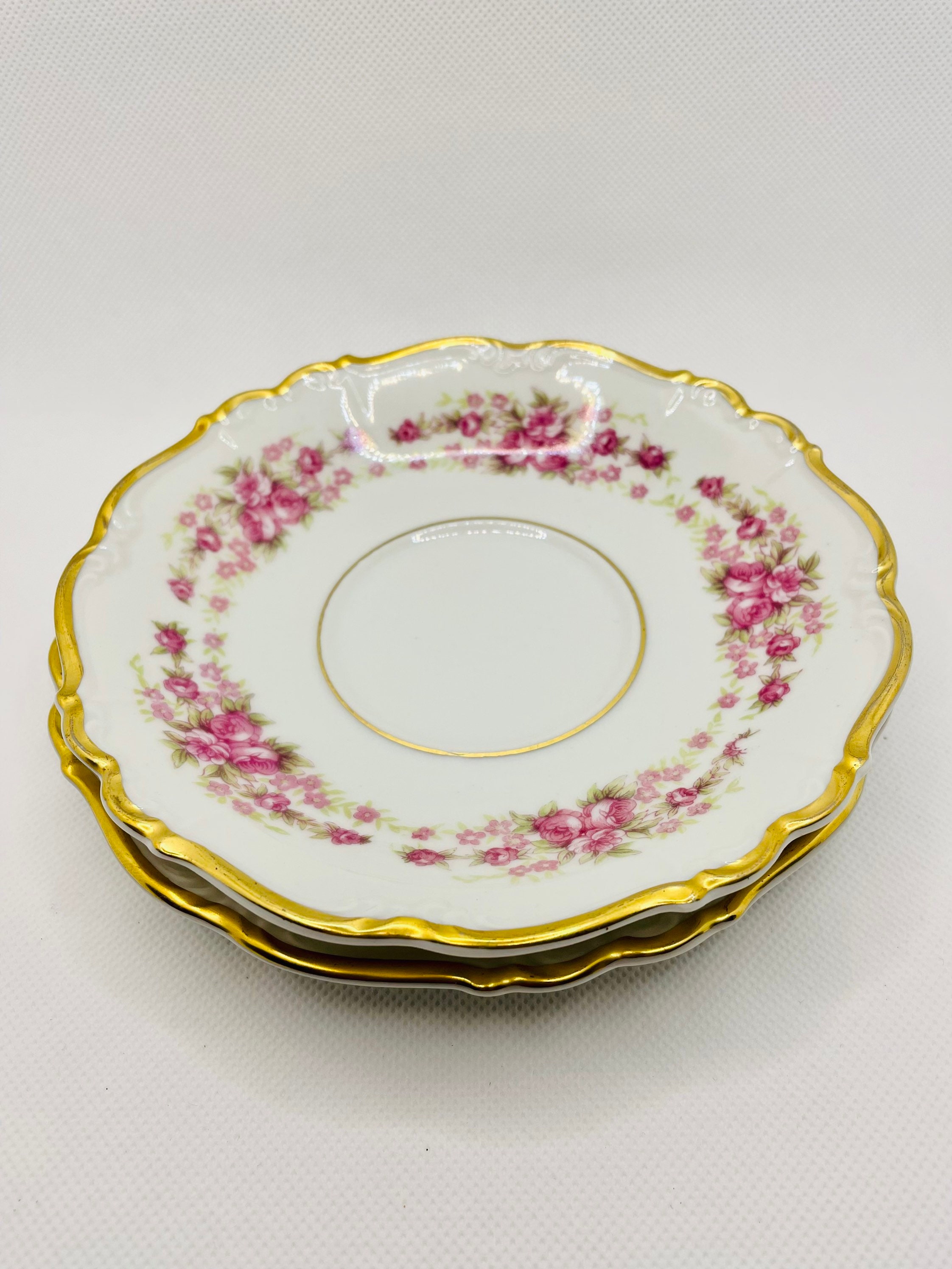 1950-1960 Grace China Bavaria Dresden Rose Tea Cup & Saucer | Etsy