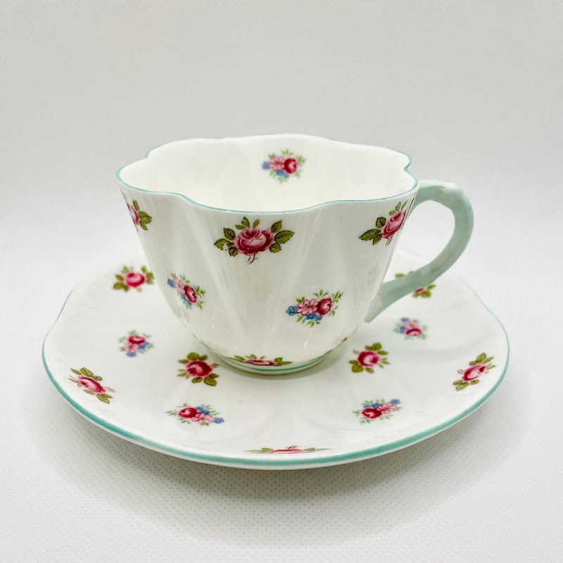 Rosebud Tea Cups - Etsy
