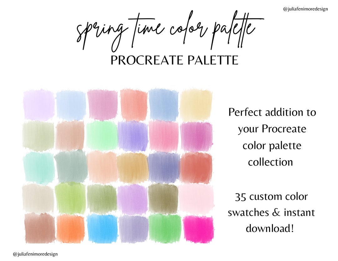 Spring Time Colors, Spring Art, Procreate Tools, Easter Design, iPad ...