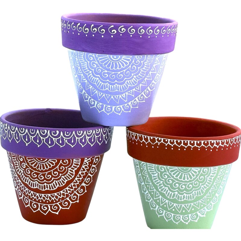 Indian Art Planters - Etsy