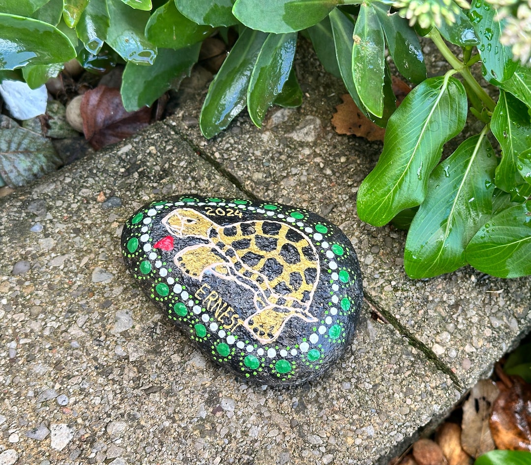 Customized Tortoise Memorial Stone • Turtle Memorial Stone ...