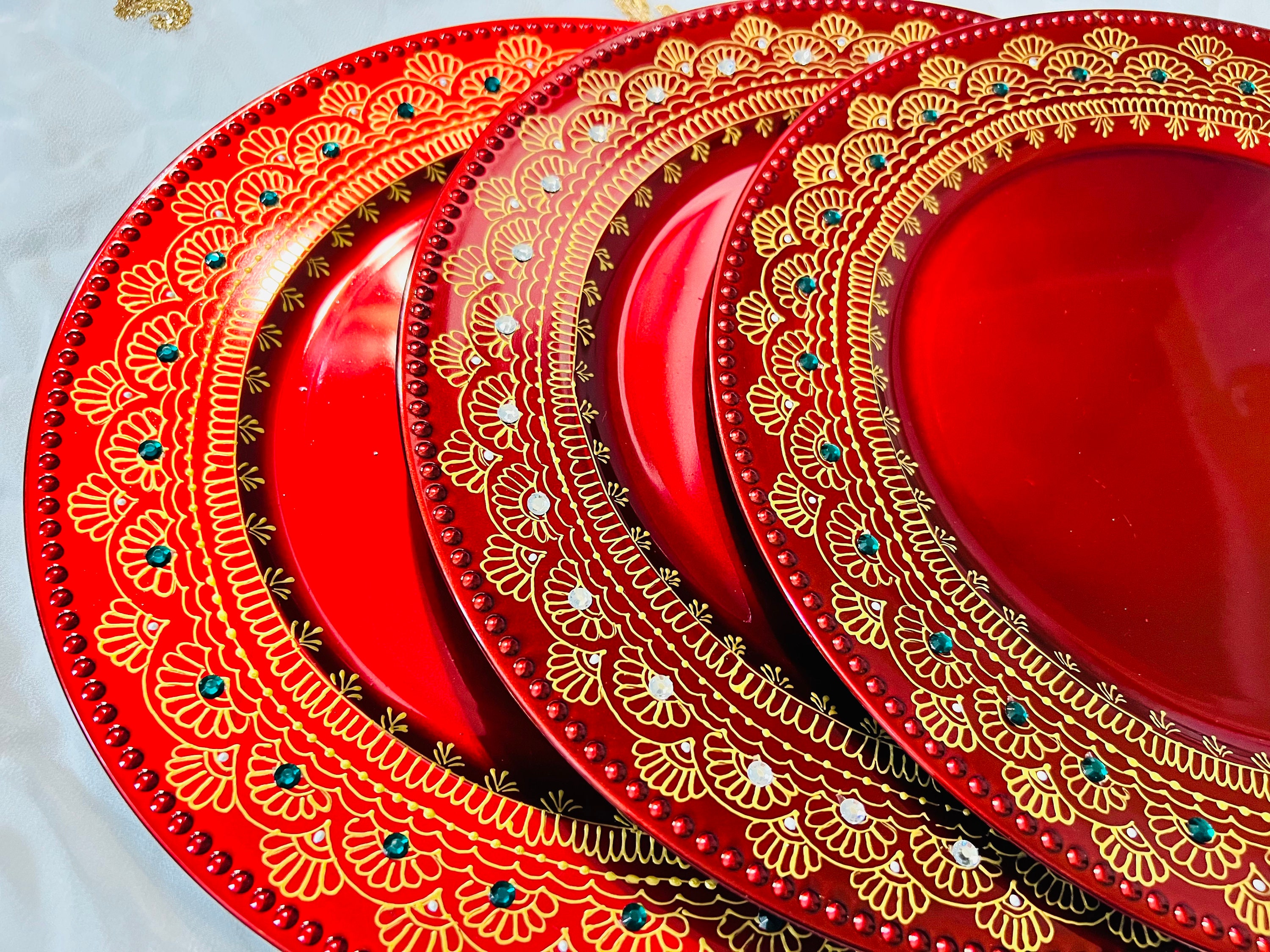 Mehndi Plates Decoration