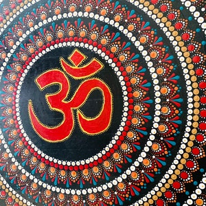 18 AUM Symbol Hand Painted Wall Hanging Wooden - Etsy