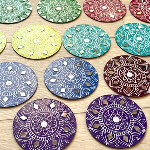 Mirror Work Wedding Favor Coasters in Bulk for Guests Unique Wedding ...