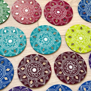 Mirror Work Wedding Favor Coasters in Bulk for Guests Unique Wedding ...