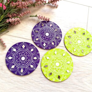 Mirror Work Wedding Favor Coasters in Bulk for Guests Unique Wedding ...