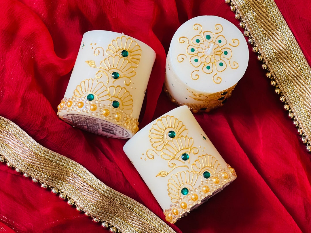Personalized Indian Return Gifts Wedding Giveaway Candles - Etsy