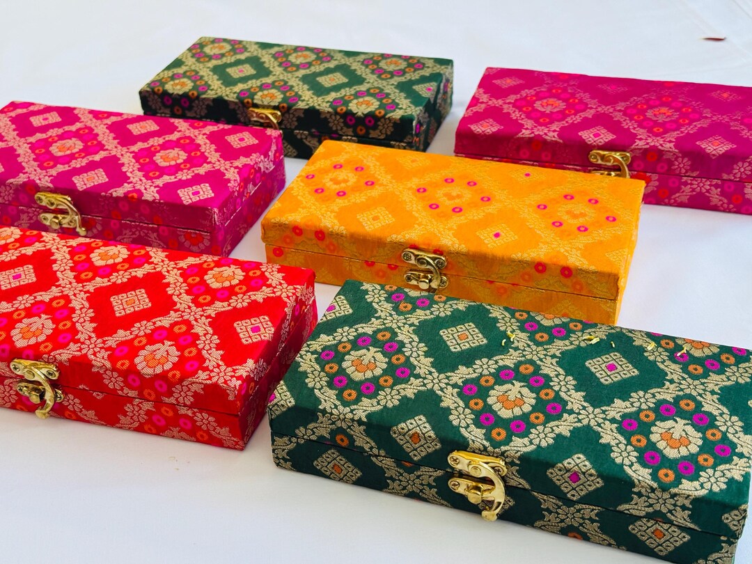 50 PCS Indian Wedding Return Gift Boxes Empty, 8 Inches | Jewelry Boxes ...