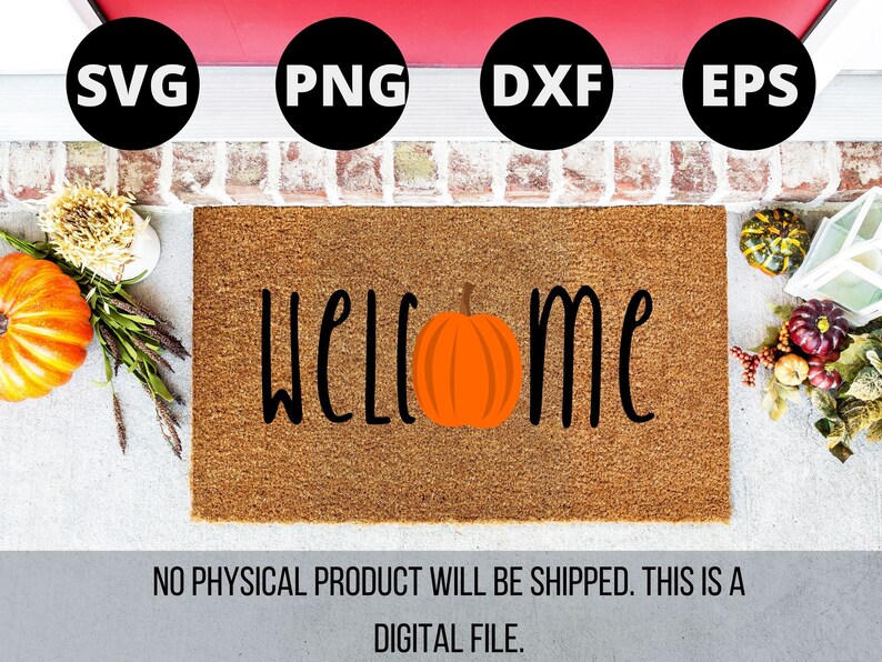 Autumn Fall Welcome SVG, Cute Fall SVG, File for Cricut, Silhouette ...